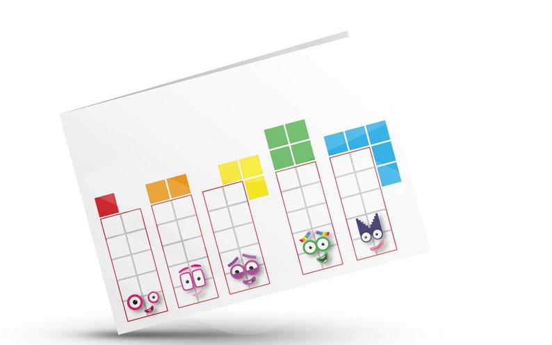 Numberblocks Face Stickers 1-19 Instant Download PDF / PNG - Etsy