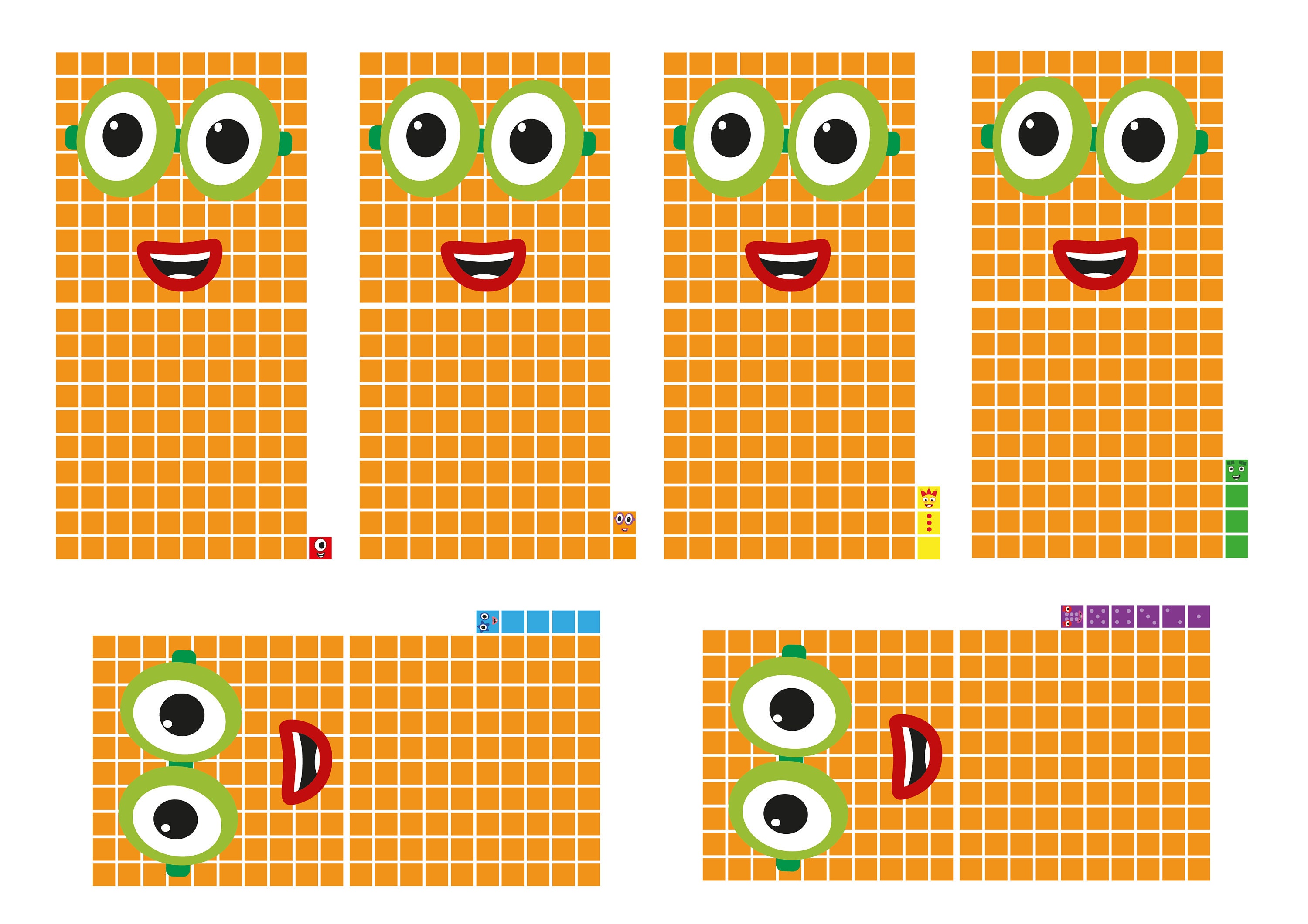 Numberblocks 200 299 Mini Hundreds Instant Download PDF Etsy