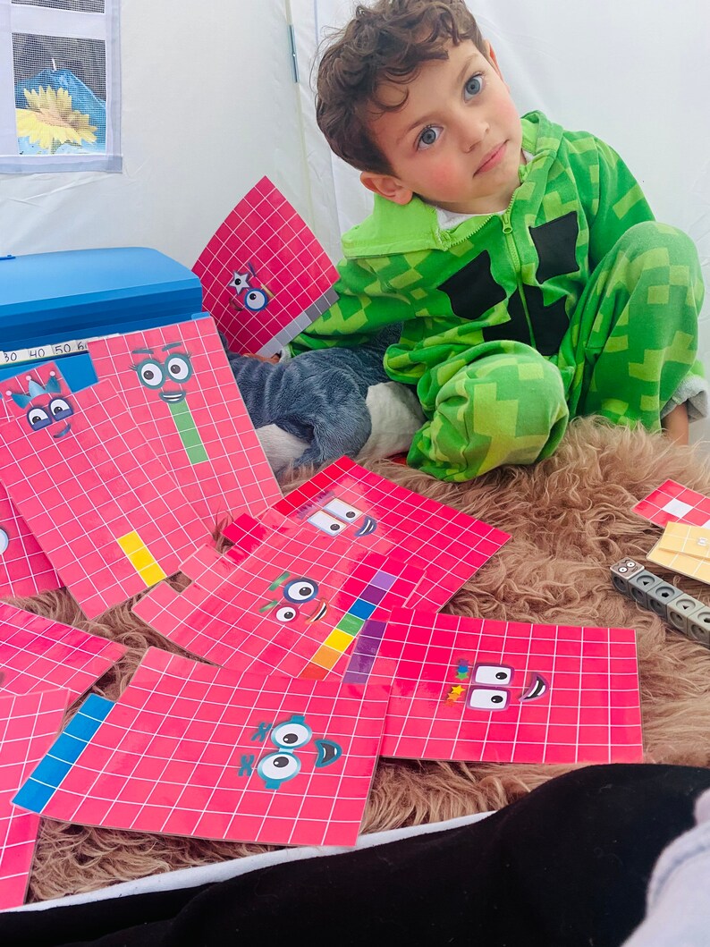 Numberblocks Face Stickers 80-89 Instant Download PDF PNG | Etsy Australia