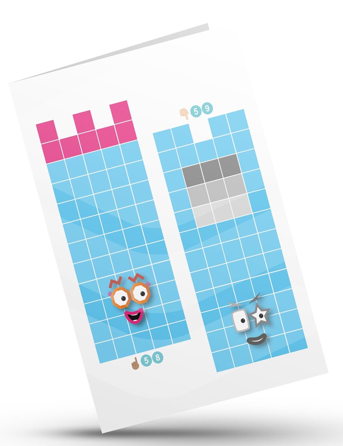 Numberblocks Face Stickers 50-59 Instant Download PDF / PNG - Etsy UK