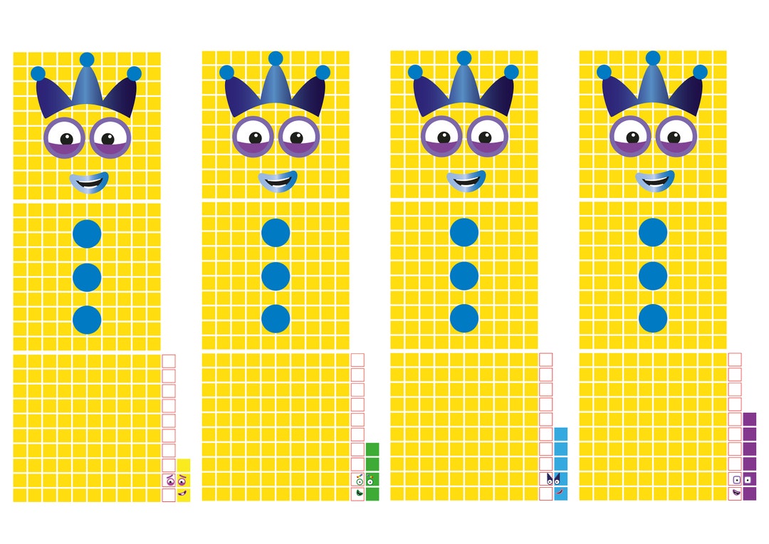 Numberblocks 300-399 Mini Hundreds Instant Download PDF - Etsy UK