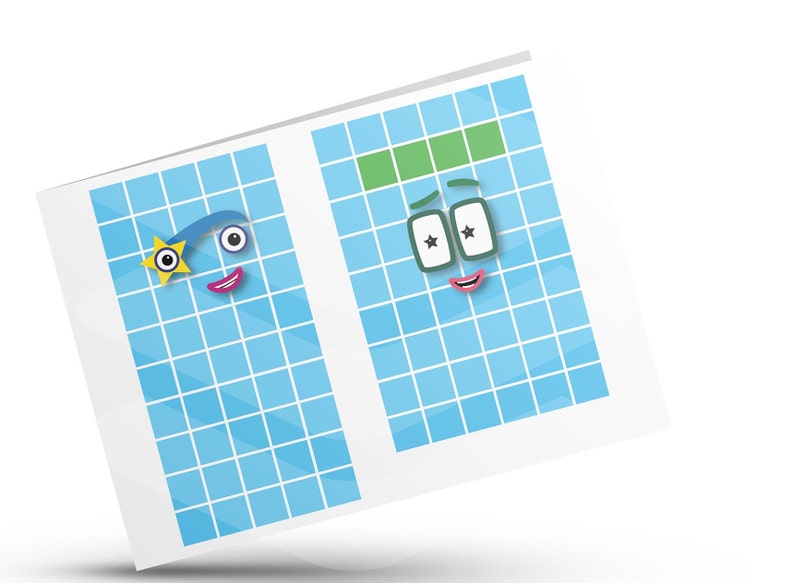 BUNDLE Numberblocks Face Stickers 1-1000 Instant Download - Etsy Canada