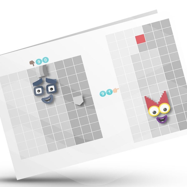 Numberblocks Face Stickers - Etsy