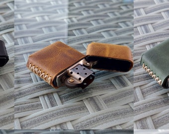 Leather Zippo Case - Etsy