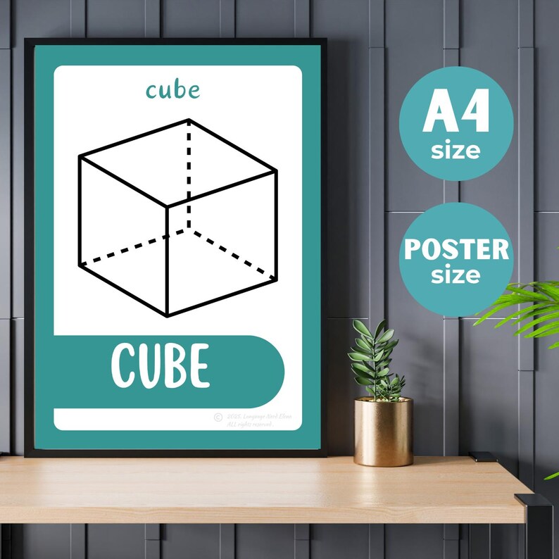 French 3D Shapes Posters: Bilingual Classroom Decor (PDF) - Etsy