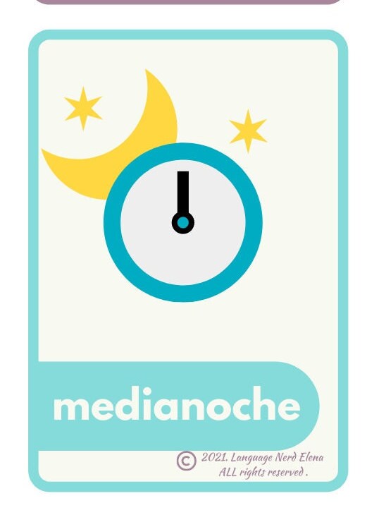 SPANISH Days of the Week Flashcards Educational Printable Flashcards ...