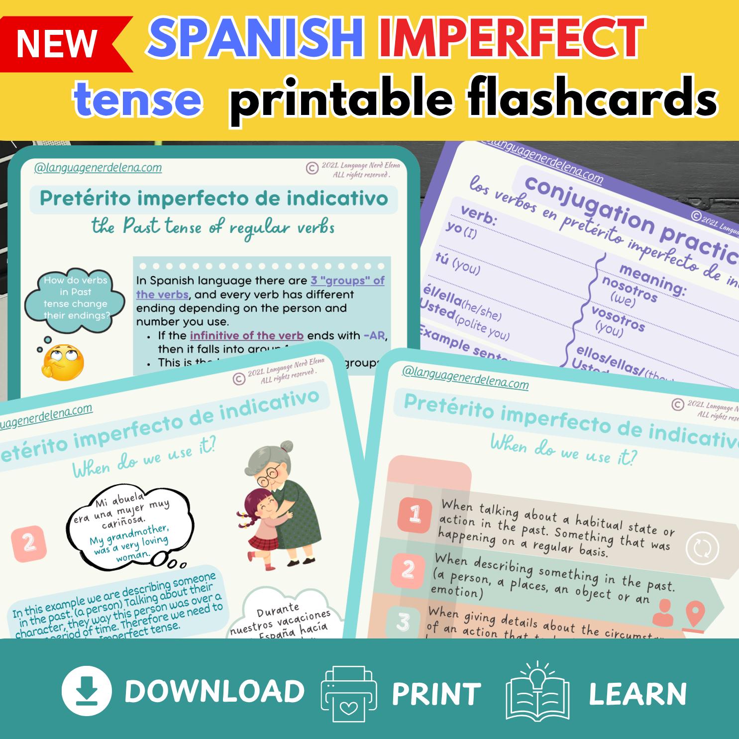 Clarks Wallabees Women 800 Spanish Verb Conjugation Flash Cards - Learn ...