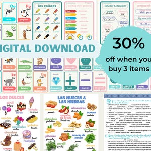 Bilingual FRENCH BASICS BUNDLE Flashcards French Educational Printable ...