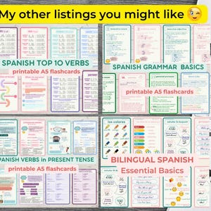 Bilingual FRENCH BASICS BUNDLE Flashcards French Educational Printable ...