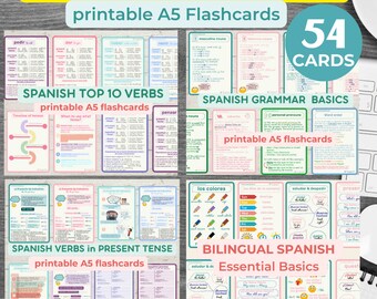 Spanish Language MOST USED VERBS in Spanish Spanish Verbs - Etsy