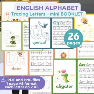 ENGLISH Letters Tracing ALPHABET Learn to Write English Alphabet ...