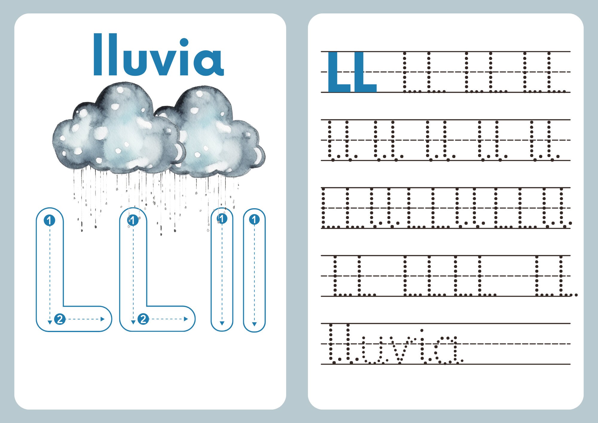 SPANISH ALPHABET Tracing Letters Learn to Write Spanish Alphabet ...