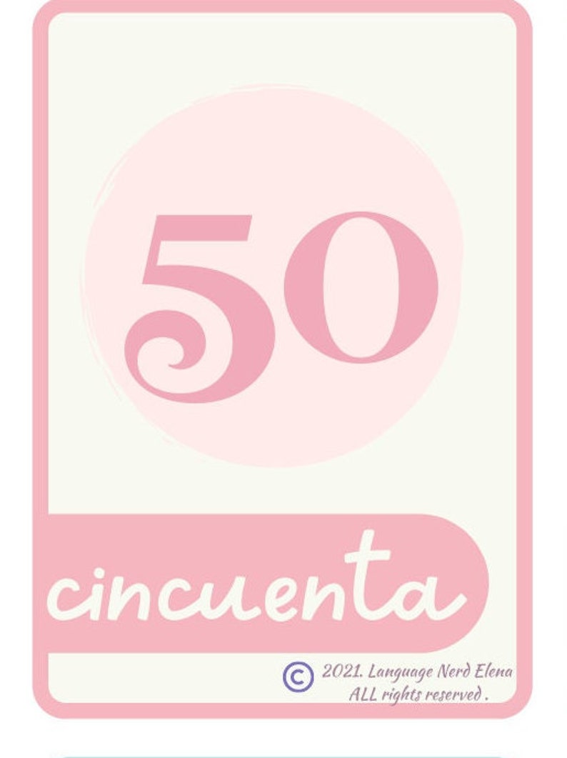 NÚMEROS EN ESPAÑOL Flashcards Flashcards de aprendizaje del idioma ...