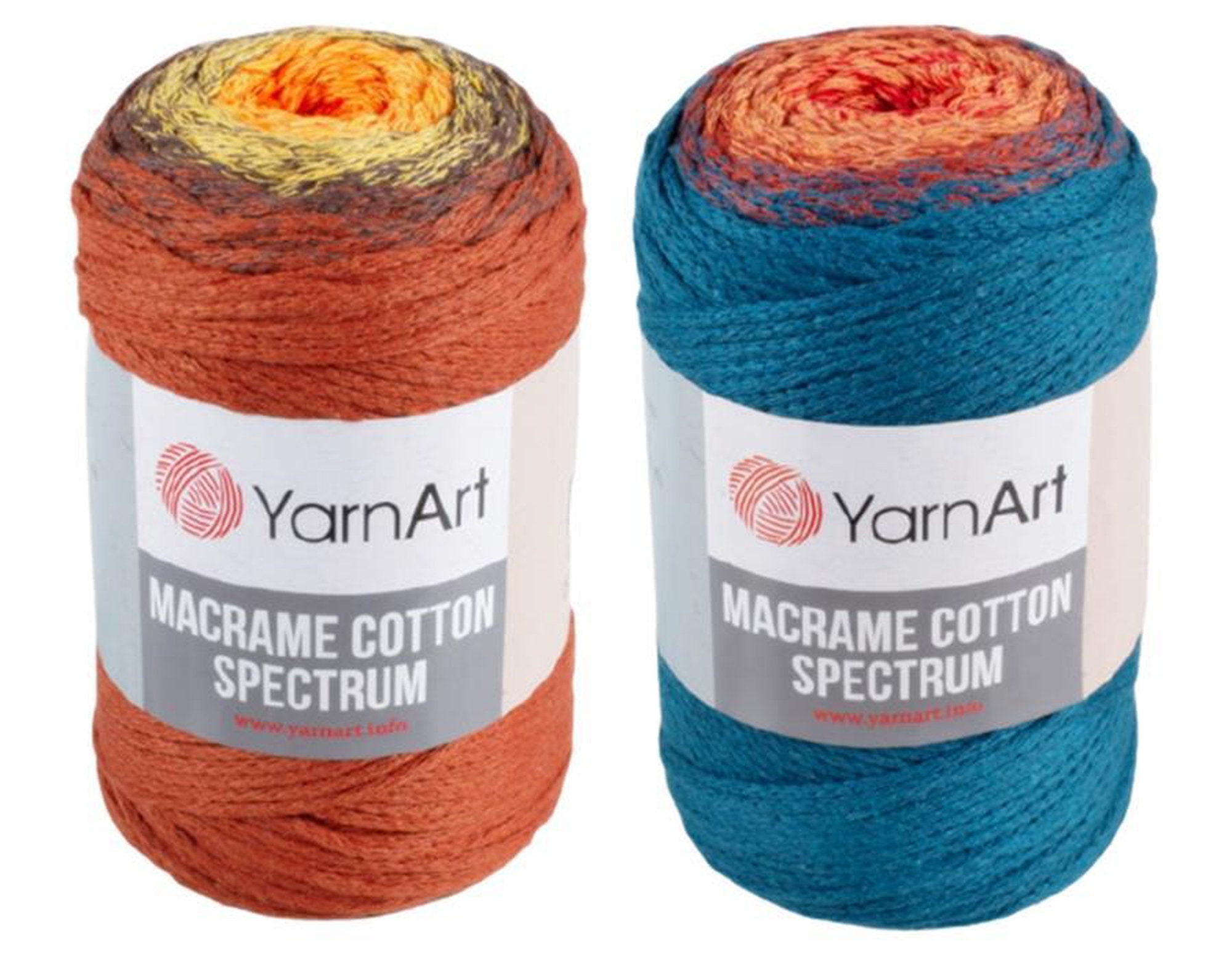 Yarnart Macrame Cotton Spectrum Rope 250/gr/225mt Crochet - Etsy