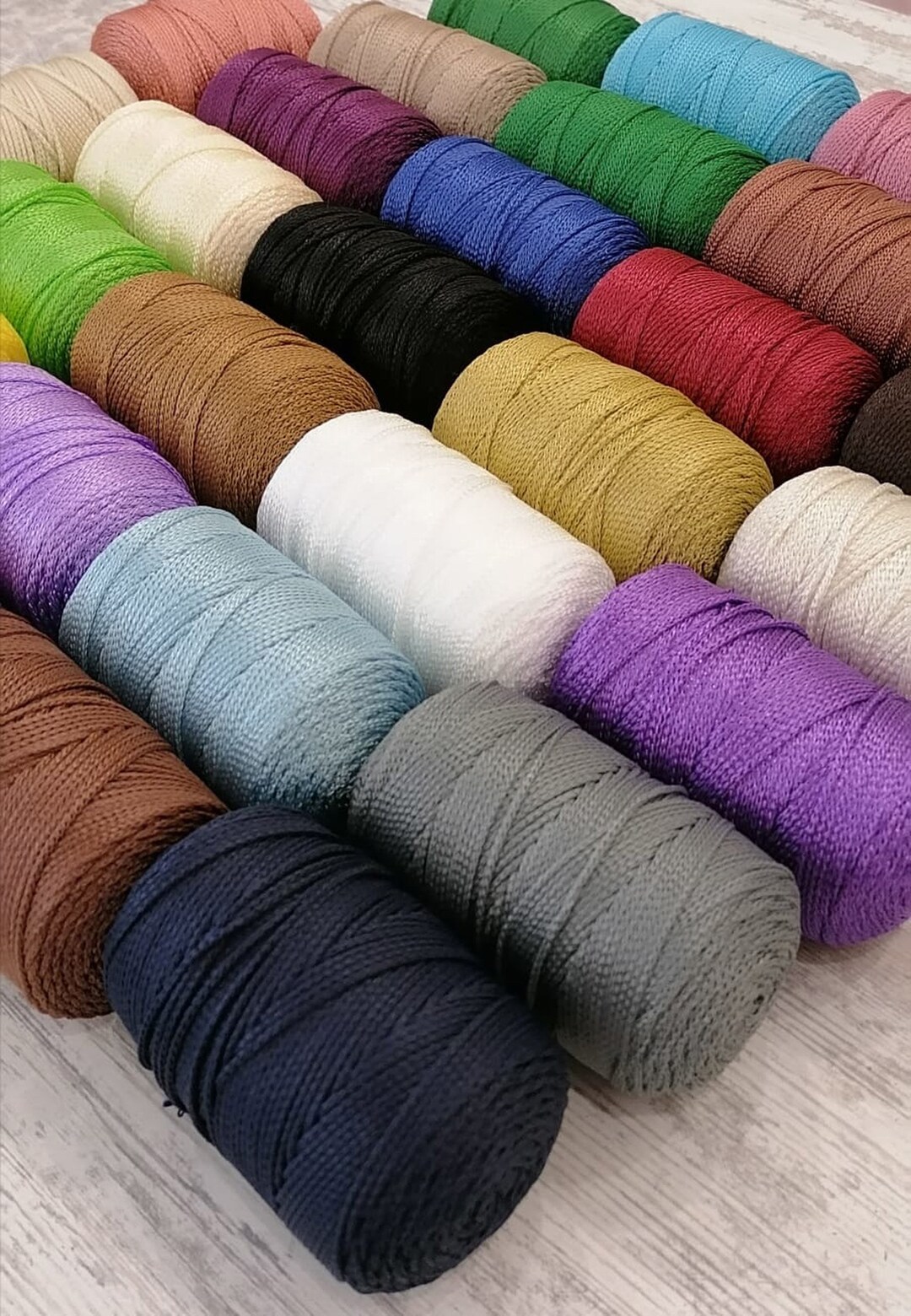 Polyester Macrame Yarn 2mm 100gr/140mt - Etsy