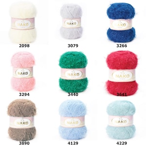 Nako Paris,100g 3.52oz 245m 267yd Scarf Yarn,crochet Yarn, Acrylic Yarn ...