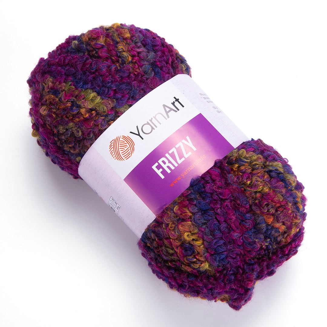 Yarnart Frizzy,super Bulky Yarn, Chunky Yarn, Multicolor Yarn, Knitting ...