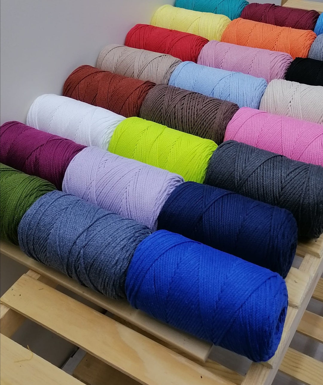 2mm Cotton Macrame Cord,250g (8.80 Oz) 225mt (246 Yds) Bag Yarn High ...