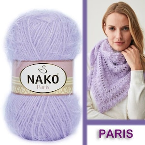 Nako Paris,100g 3.52oz 245m 267yd Scarf Yarn,crochet Yarn, Acrylic Yarn ...