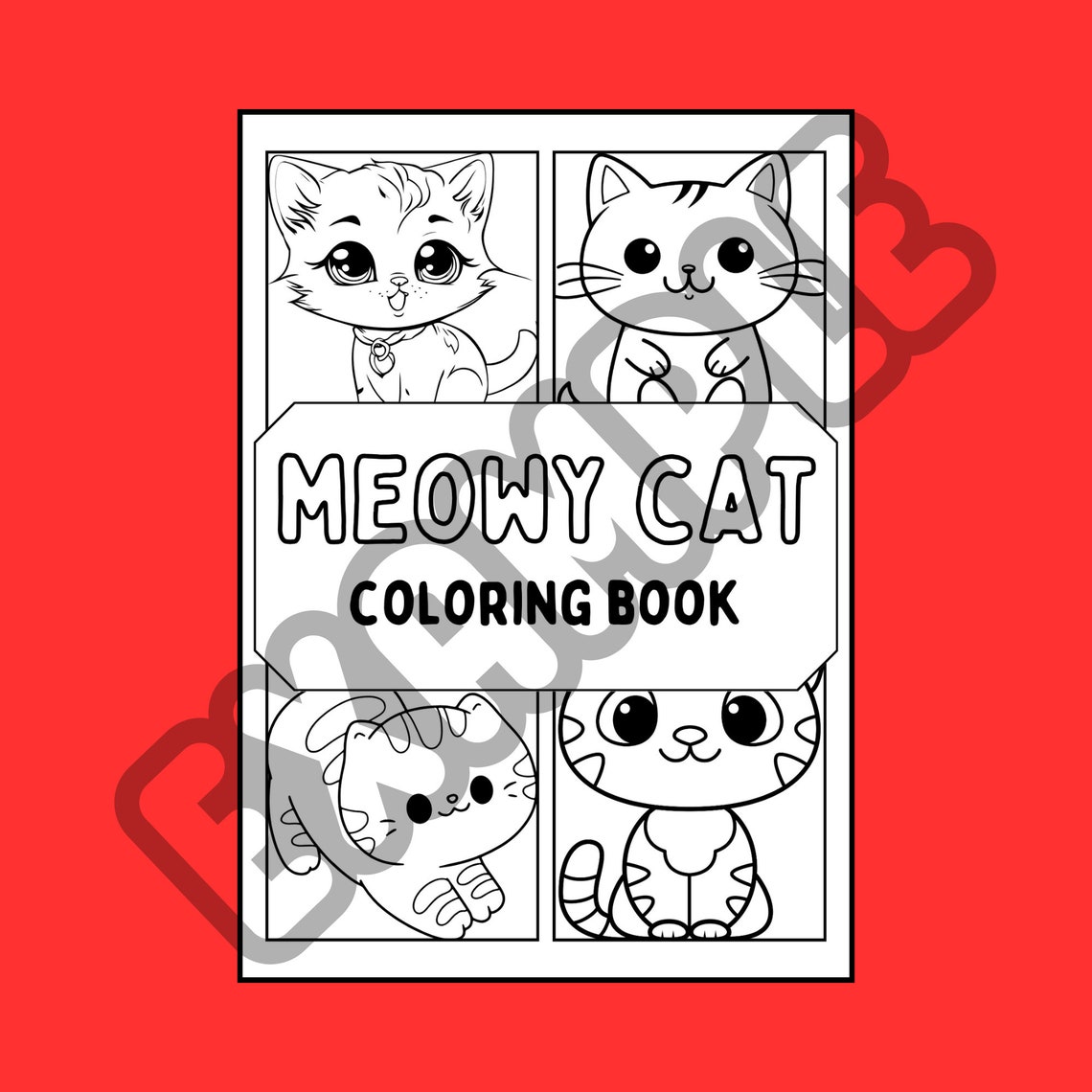 Cat Coloring Pages for Kids, Homeschool Coloring Pages, Cats Coloring ...