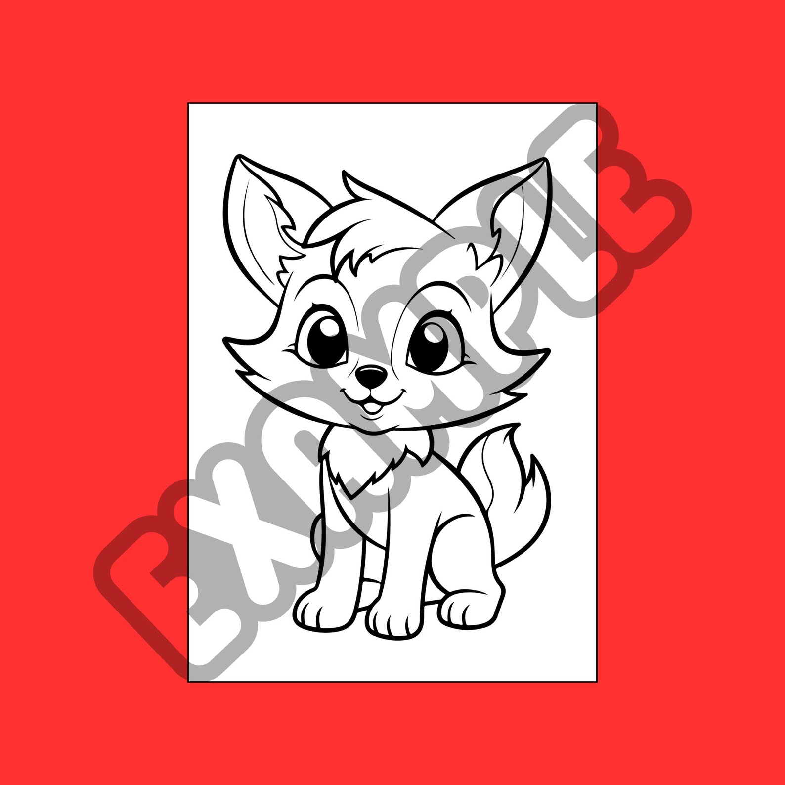 Fox Coloring Pages, Kids Coloring Book, Fox Printable, Cute Coloring ...
