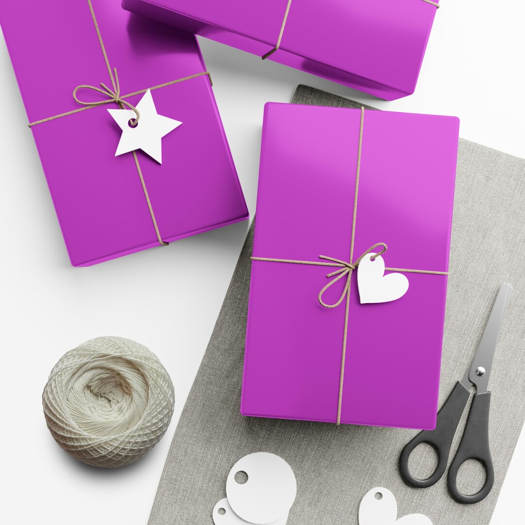 Purple Wrapping Paper, Plum Wrapping Paper, Velvet Violet Delight ...