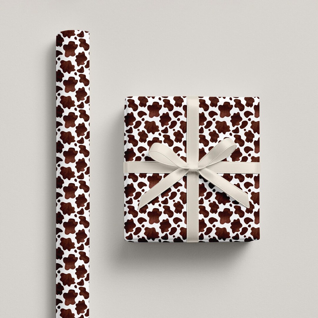 Cow Print Wrapping Paper - Etsy