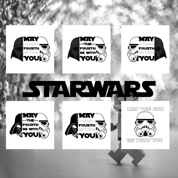 May the 4th Be With You Svg - Etsy