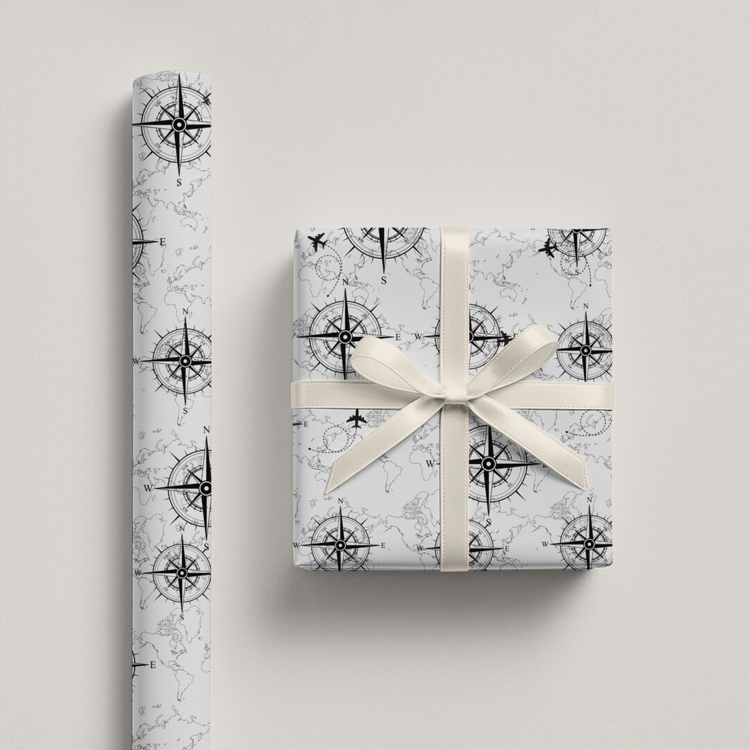 World Map Wrapping Paper - Etsy