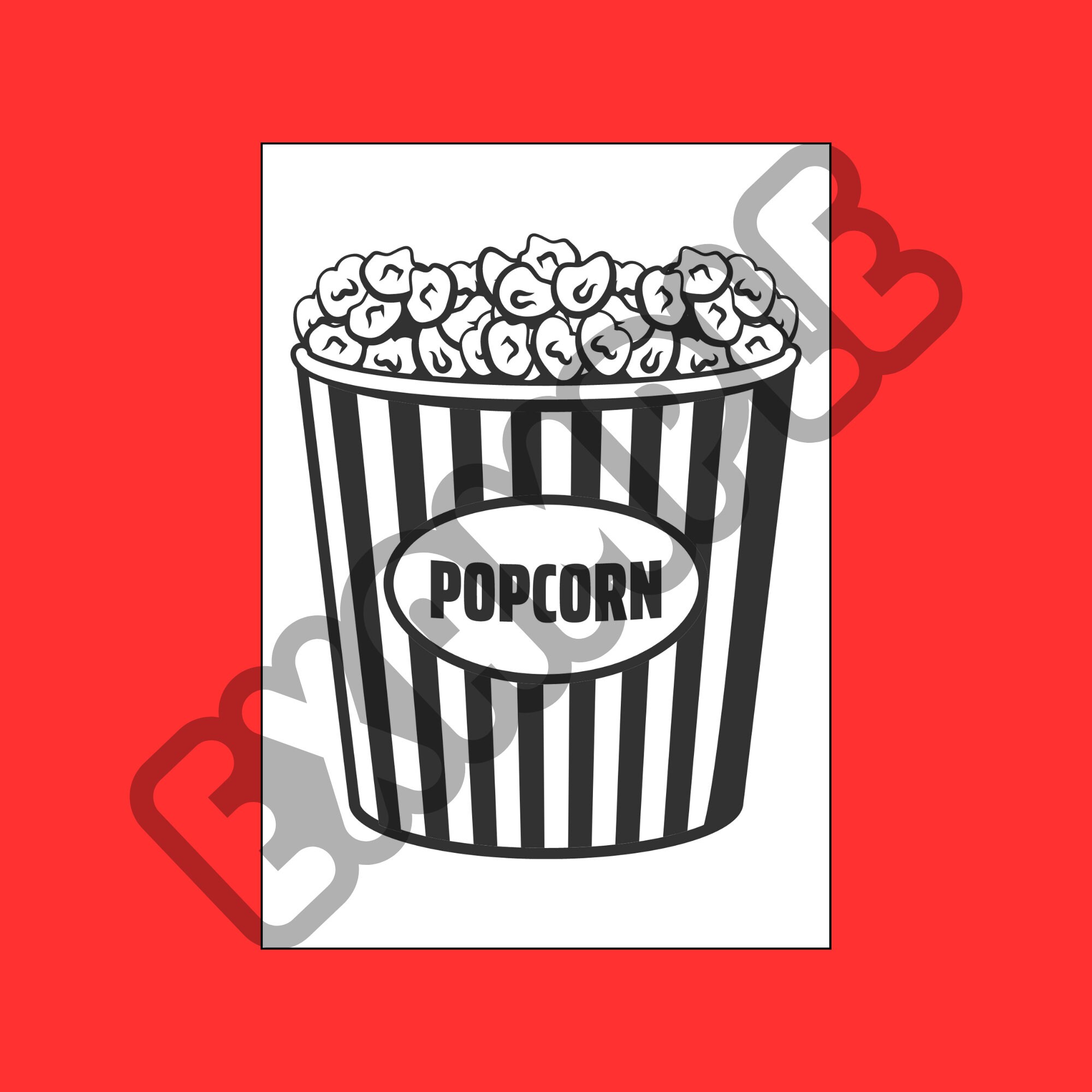 Popcorn Coloring Pages, Kids Coloring Book, Popcorn Printables, Adult ...