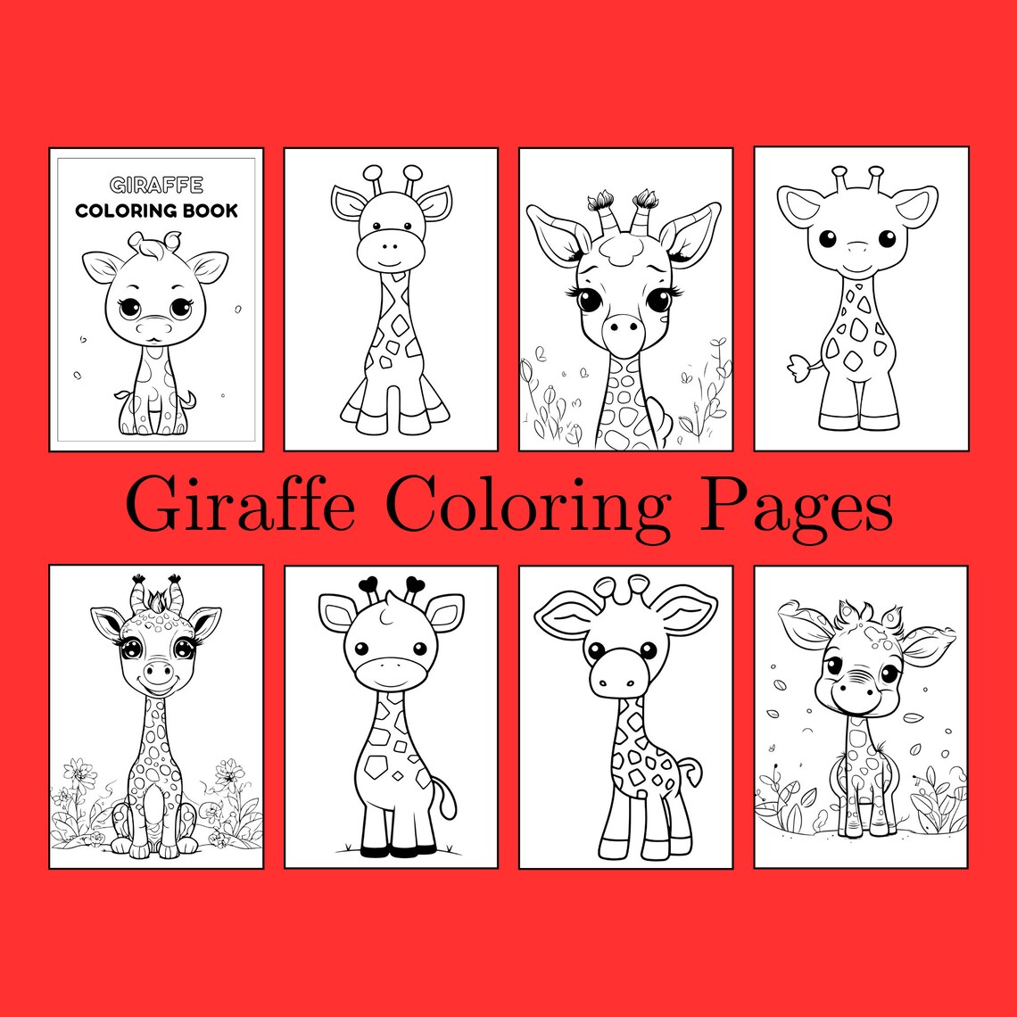 Giraffe Coloring Pages, Kids Coloring Pages, Giraffe Printable Coloring ...