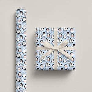 Penguin Wrapping Paper - Etsy