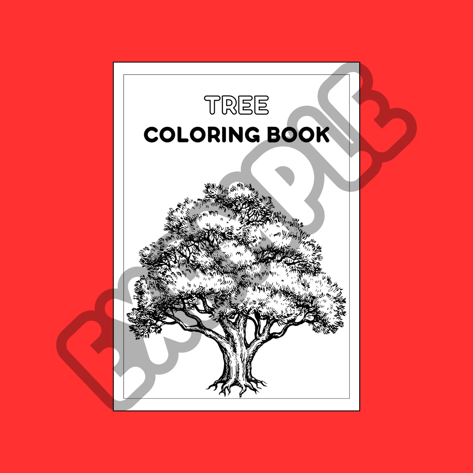 Tree Coloring Book: 15 Detailed Pages for Kids (digital Download) - Etsy