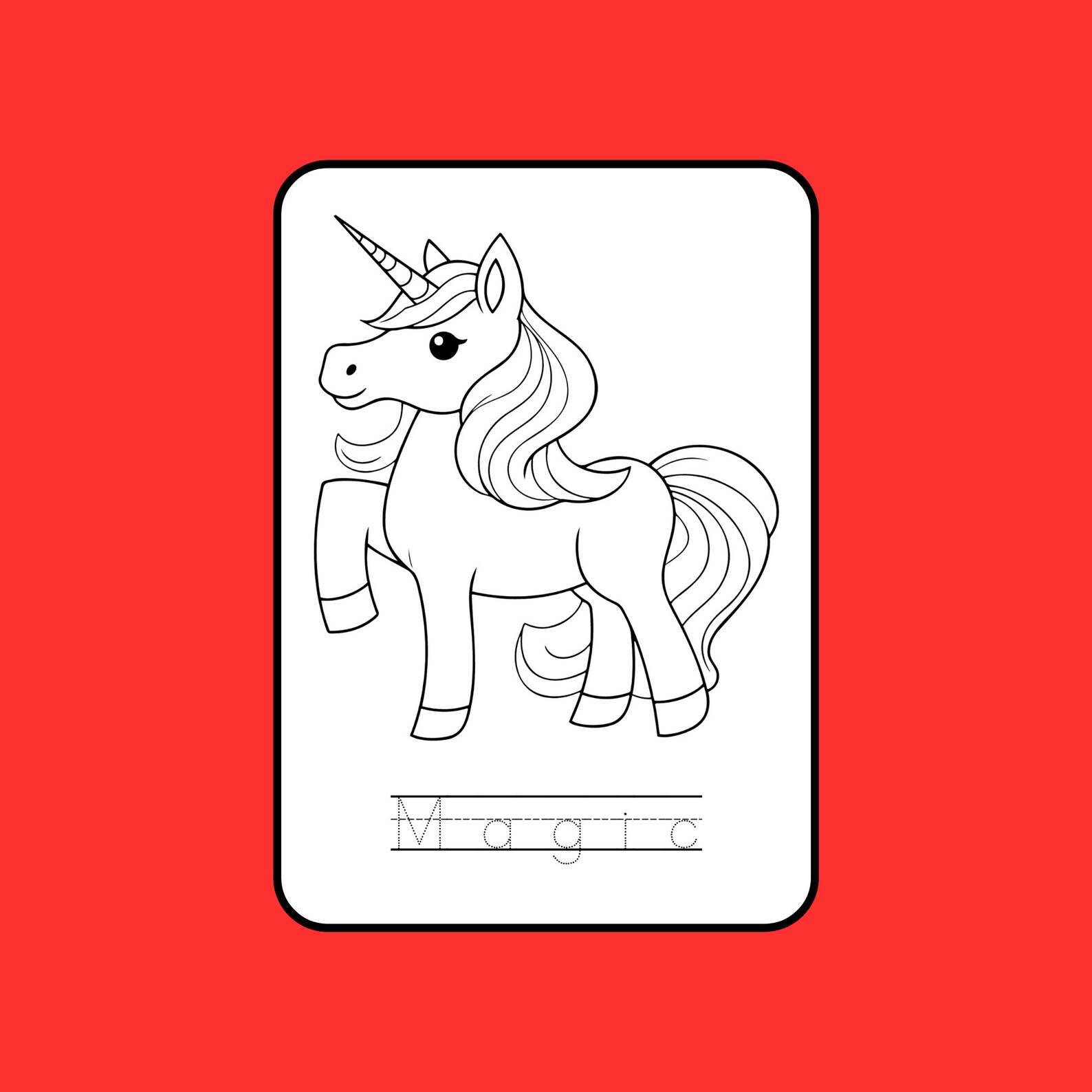 Unicorn Coloring Pages Unicorn Activity Sheet for Kids - Etsy