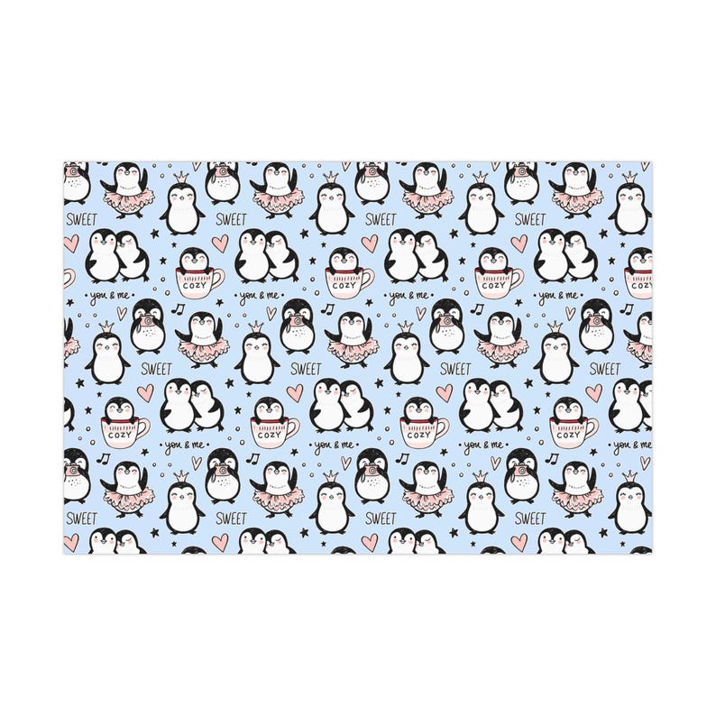 Penguin Wrapping Paper - Etsy