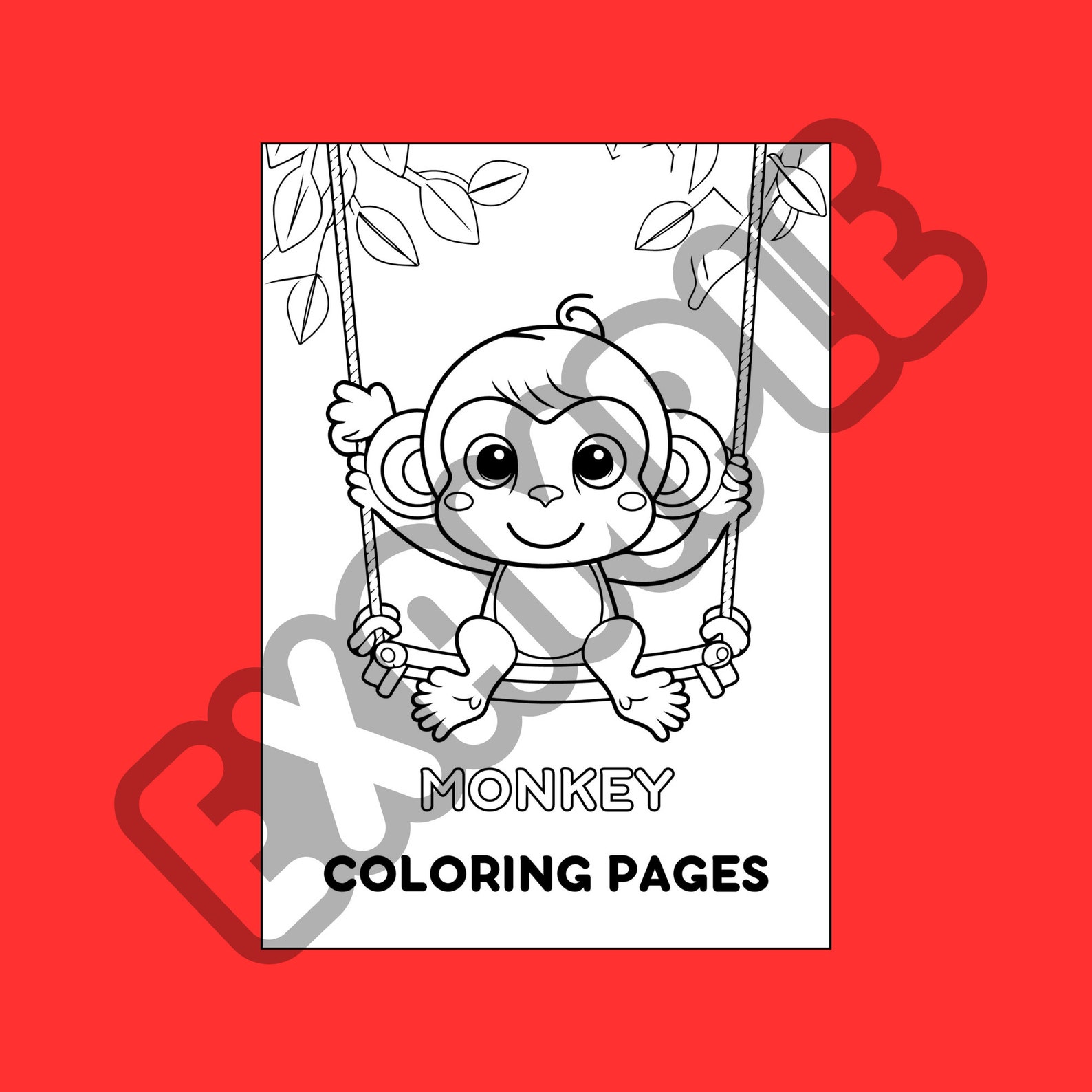 Monkey Coloring Pages, Homeschool Coloring Pages, Preschool Coloring ...