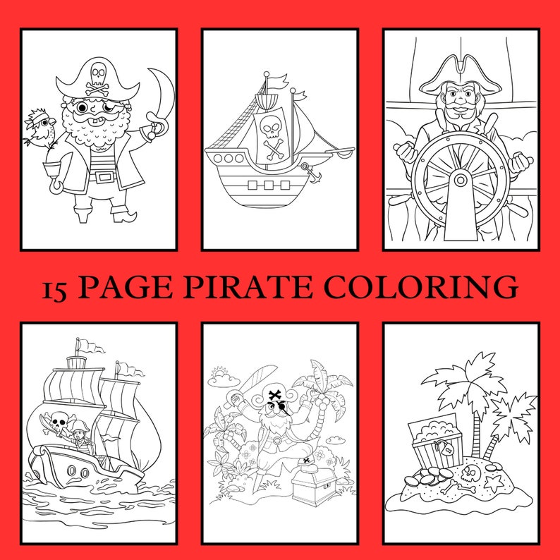 Pirate Coloring Pages, Treasure Coloring Pages, Pirate Coloring ...