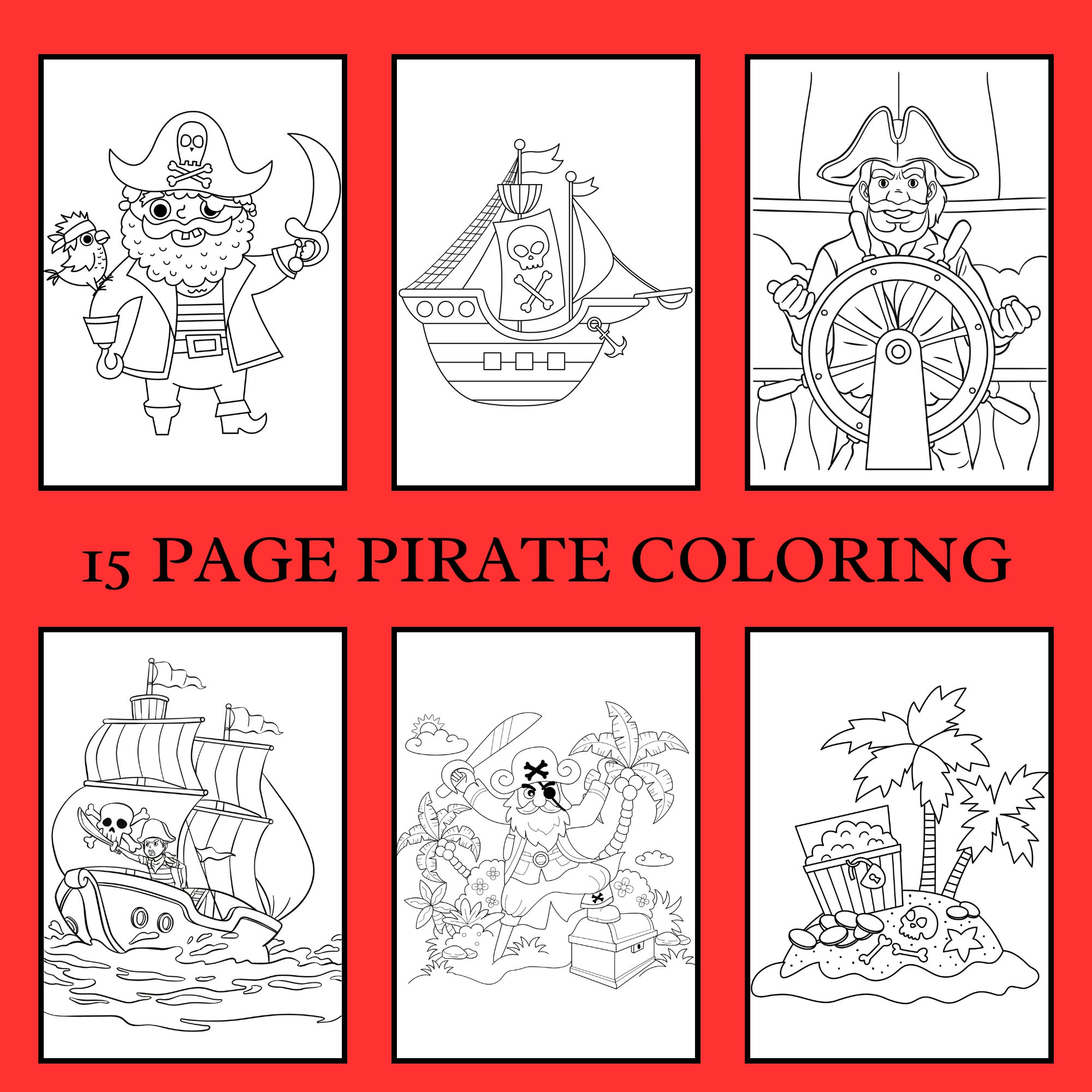 Pirate Coloring Pages, Treasure Coloring Pages, Pirate Coloring ...