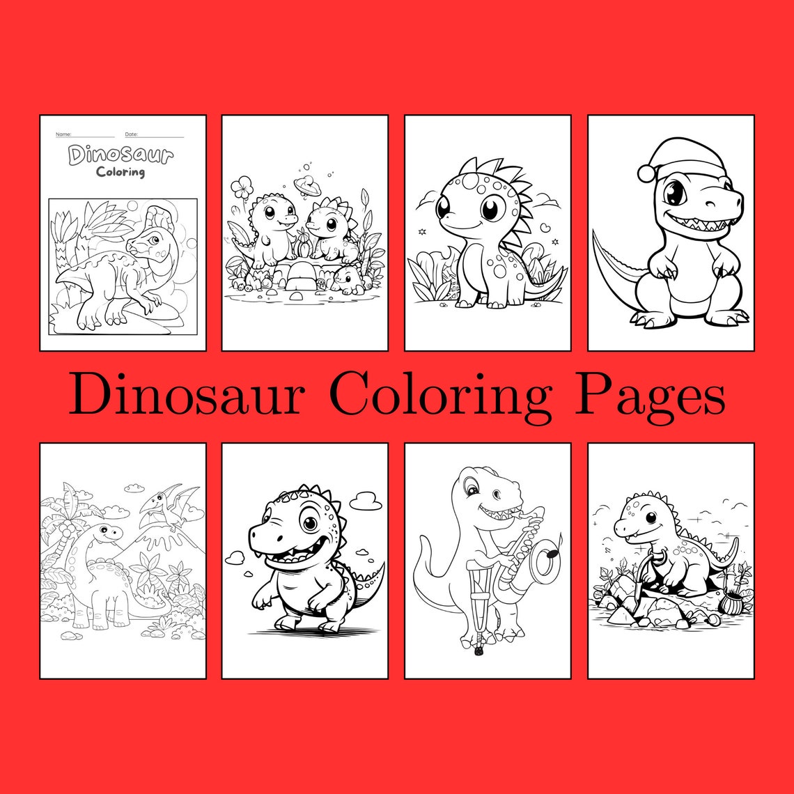 Dinosaur Coloring Pages, Homeschool Coloring Pages, Preschool Coloring ...