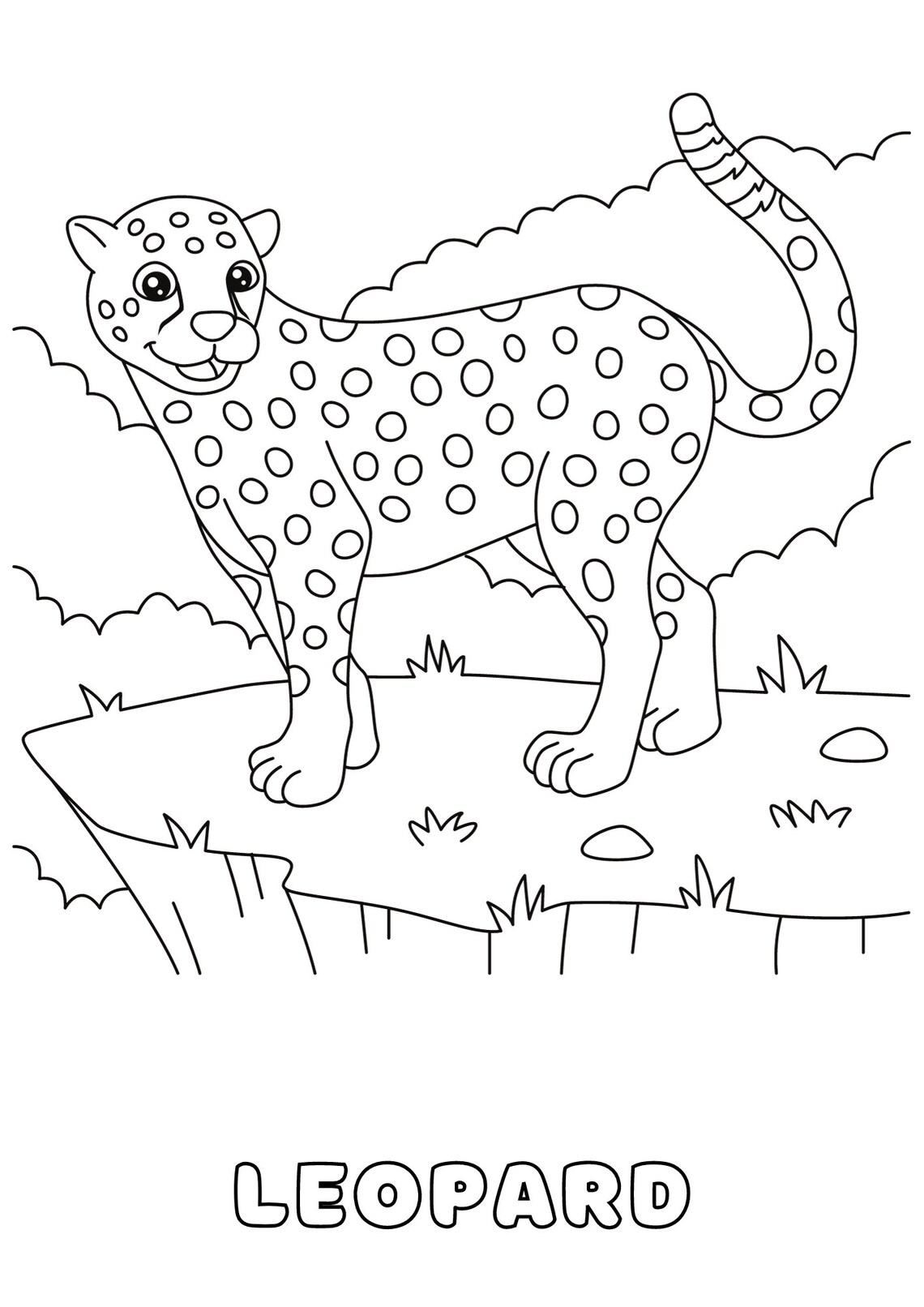 Animal Coloring Pages, Zoo Coloring Pages, Kids Safari Animals Coloring ...