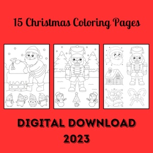 Christmas Coloring Pages, Christmas Coloring Book 2023, Christmas Kids ...