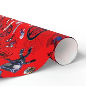 Spiderman Wrapping Paper, Spidey and His Amazing Friends Wrapping Paper ...