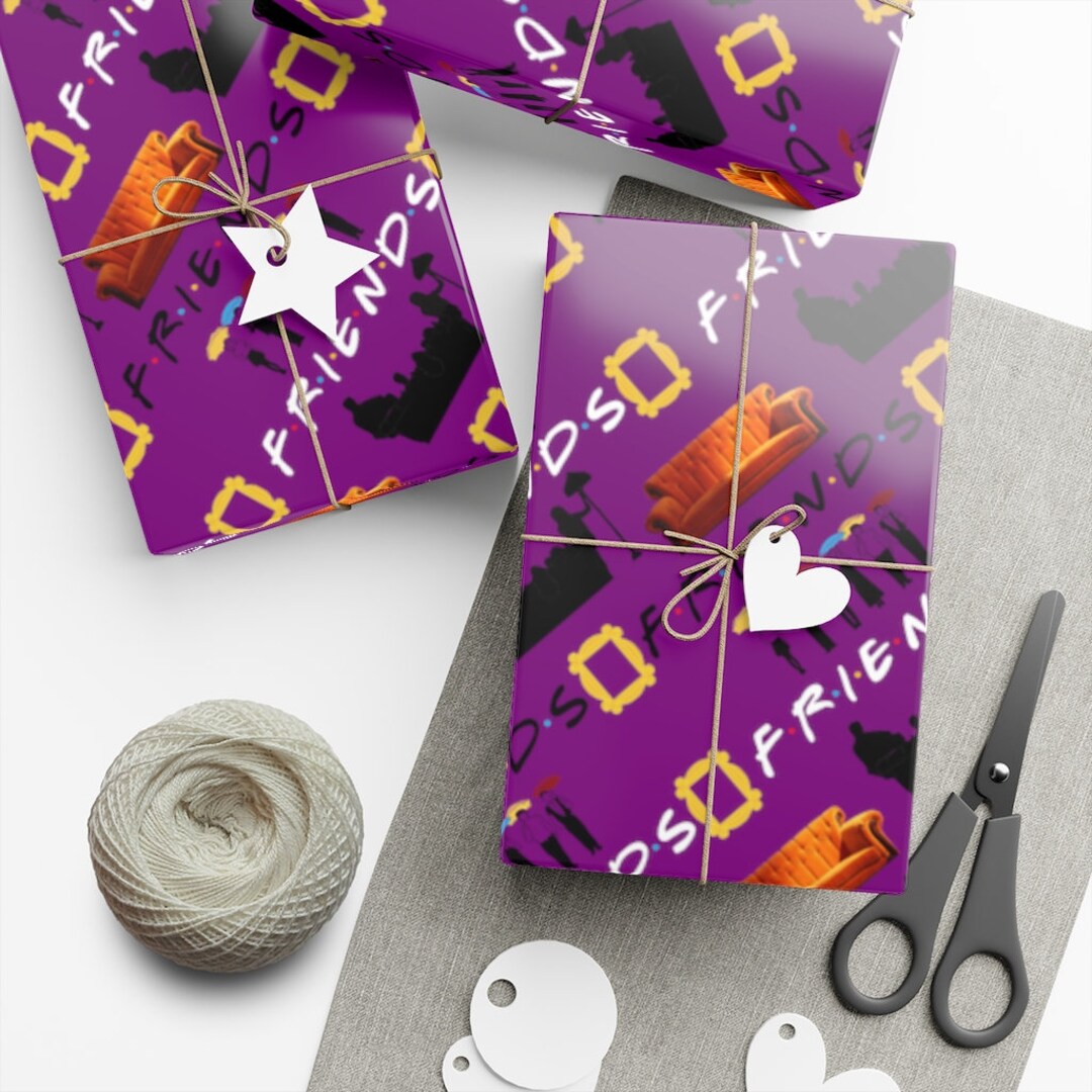Friends Wrapping Paper, Friends TV Show Wrapping Paper, Famous 90s Tv ...