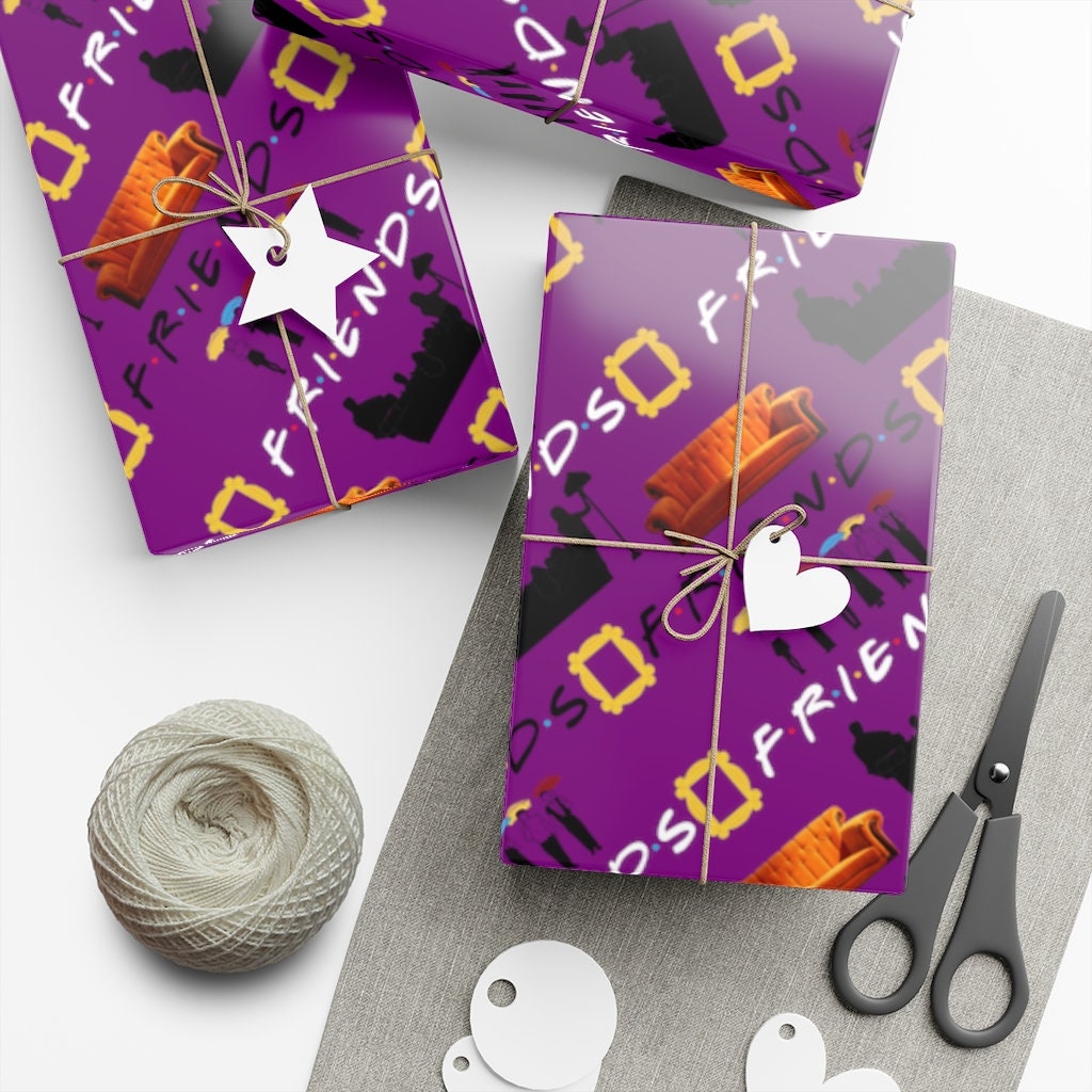 Friends Wrapping Paper, Friends TV Show Wrapping Paper, Famous 90s Tv ...