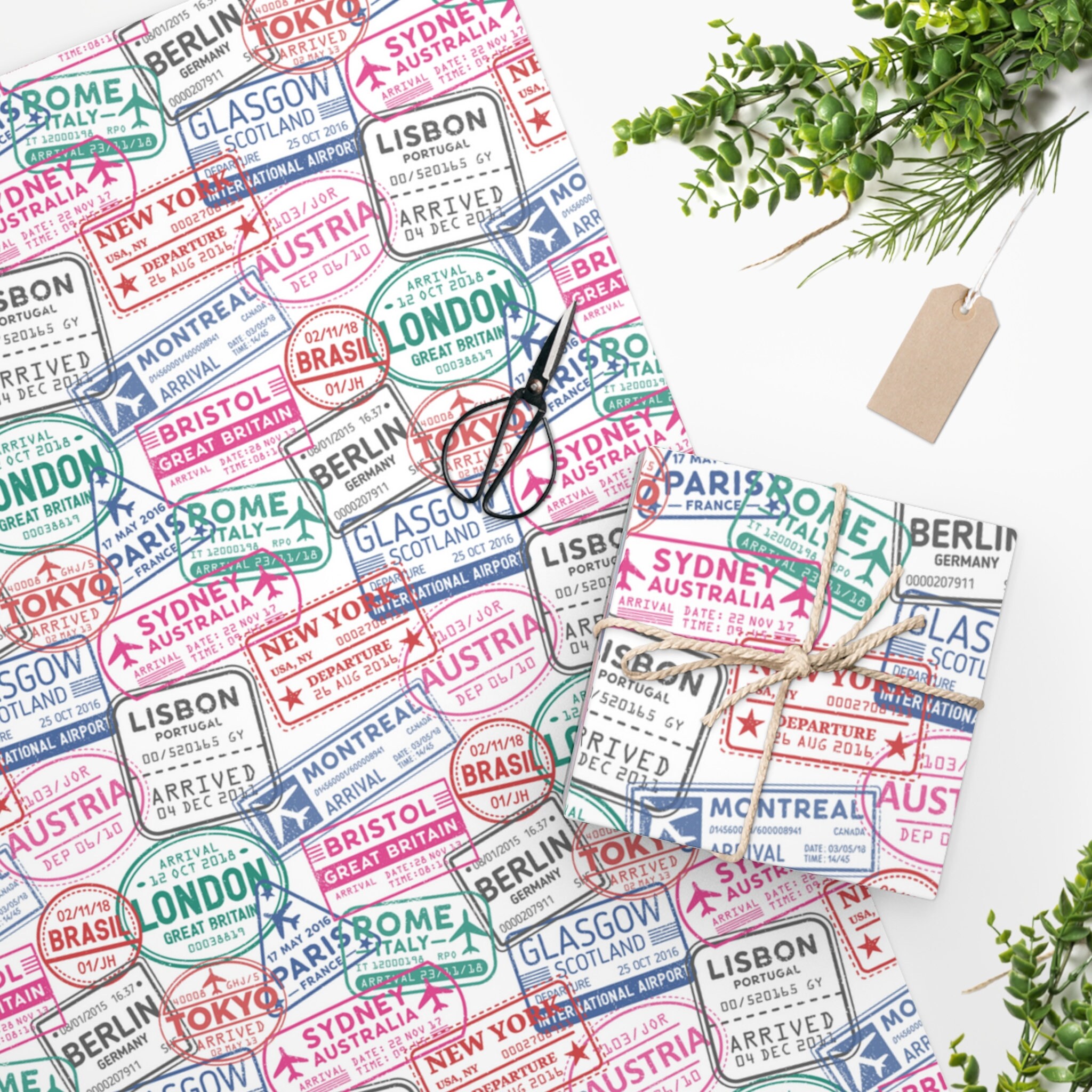 Stamp Wrapping Paper - Etsy