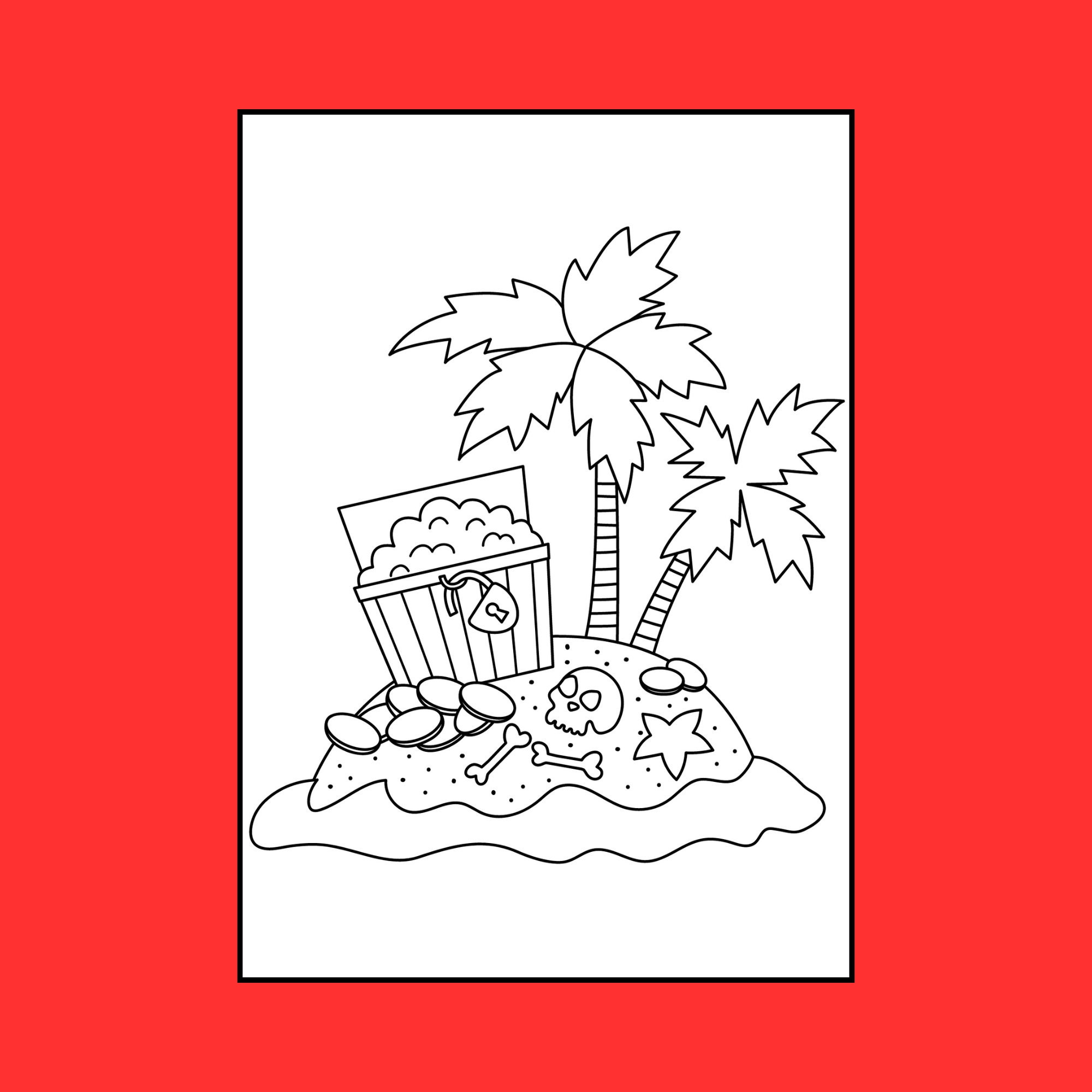 Pirate Coloring Pages, Treasure Coloring Pages, Pirate Coloring ...