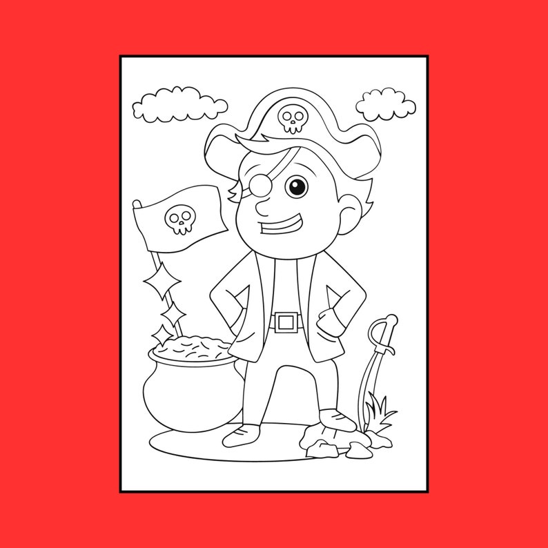 Pirate Coloring Pages, Treasure Coloring Pages, Pirate Coloring ...