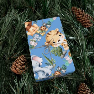 Safari Wrapping Paper, Jungle Wrapping Paper, African Safari Gift Wrap ...