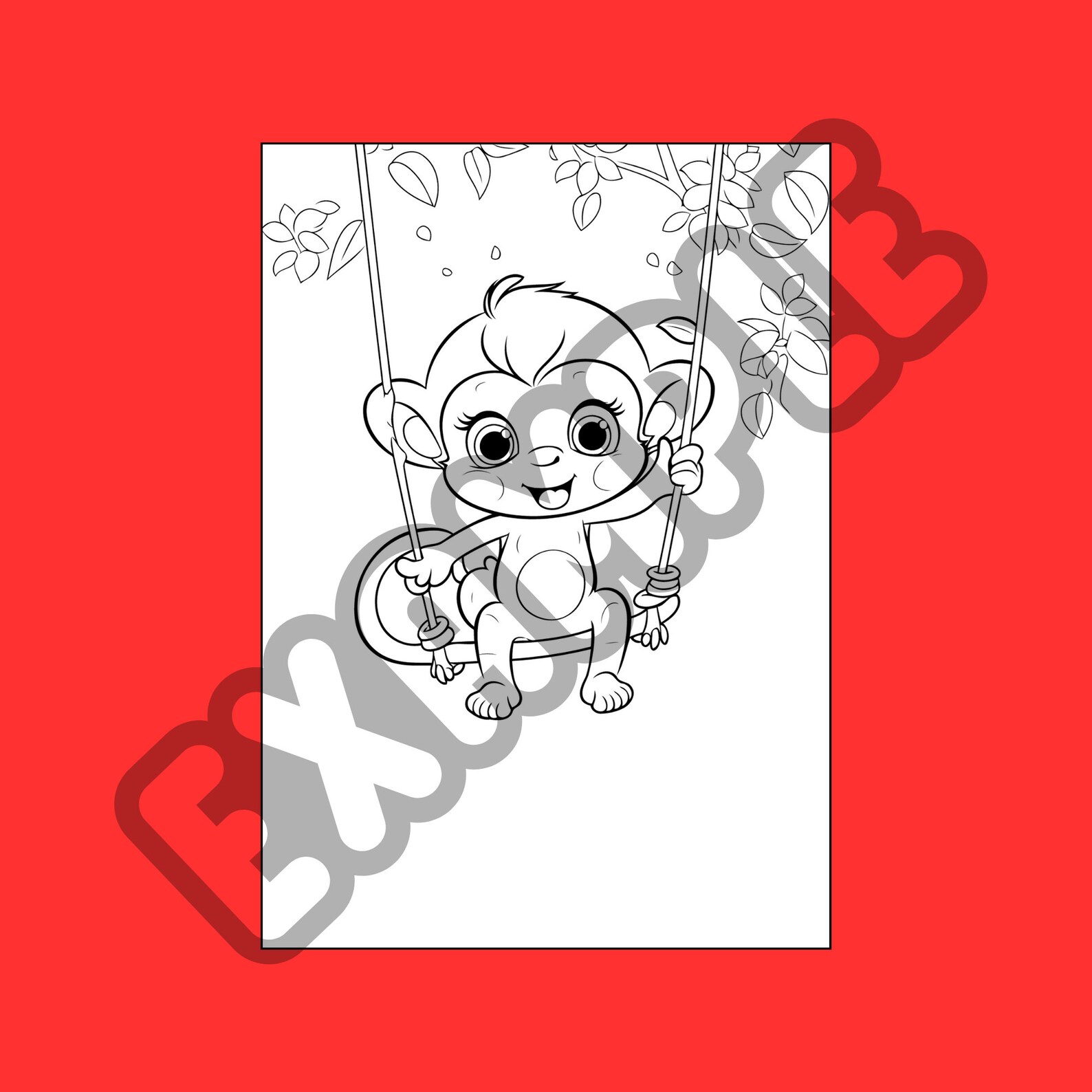 Monkey Coloring Pages, Homeschool Coloring Pages, Preschool Coloring ...