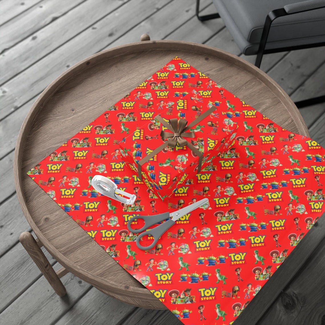 Buzz and Woody Wrapping Paper Toy Story Gift Wrap Paper 1pc - Etsy